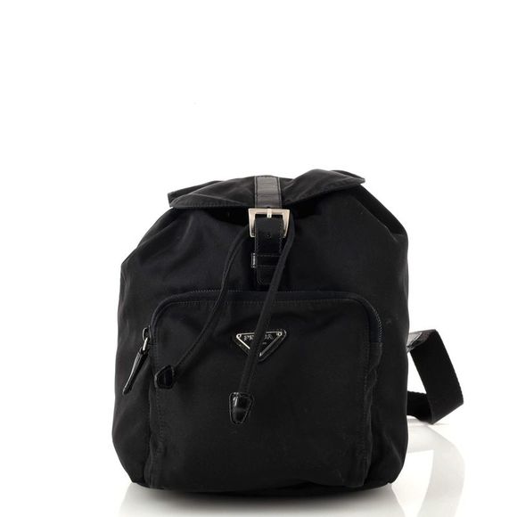 Prada | Bags | Prada Front Pocket Backpack Tessuto Small Black | Poshmark